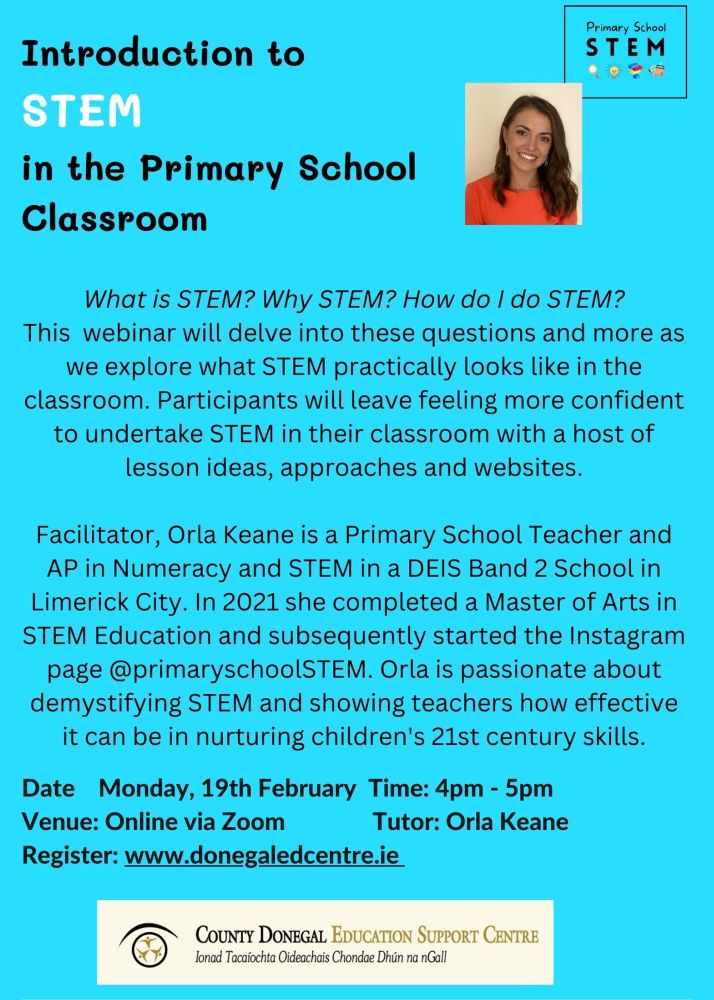 Introduction to STEM in the Primary School Classroom -Primary